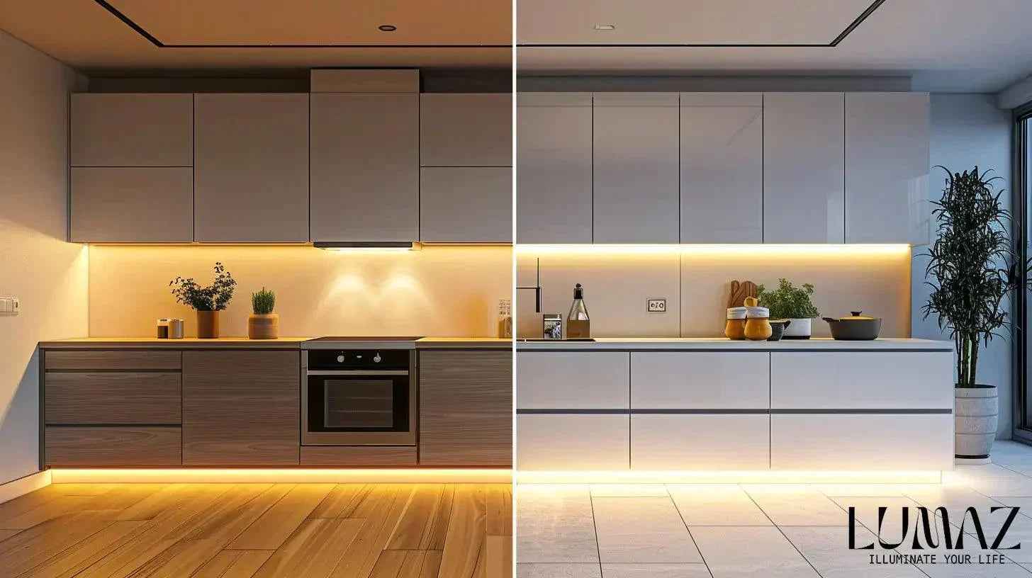 The Best Color Temperature for Under Cabinet Lighting: Warm vs. Cool ...
