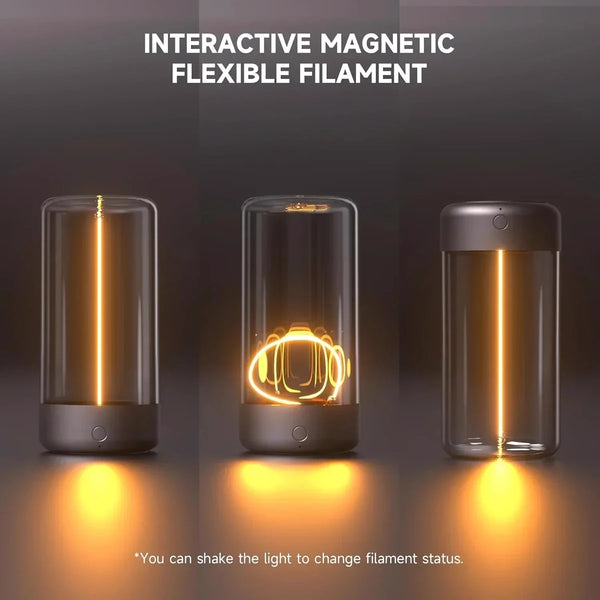 Magnetic Flexible Filament Table Lamp - Portable, Touch Dimmable, USB ...